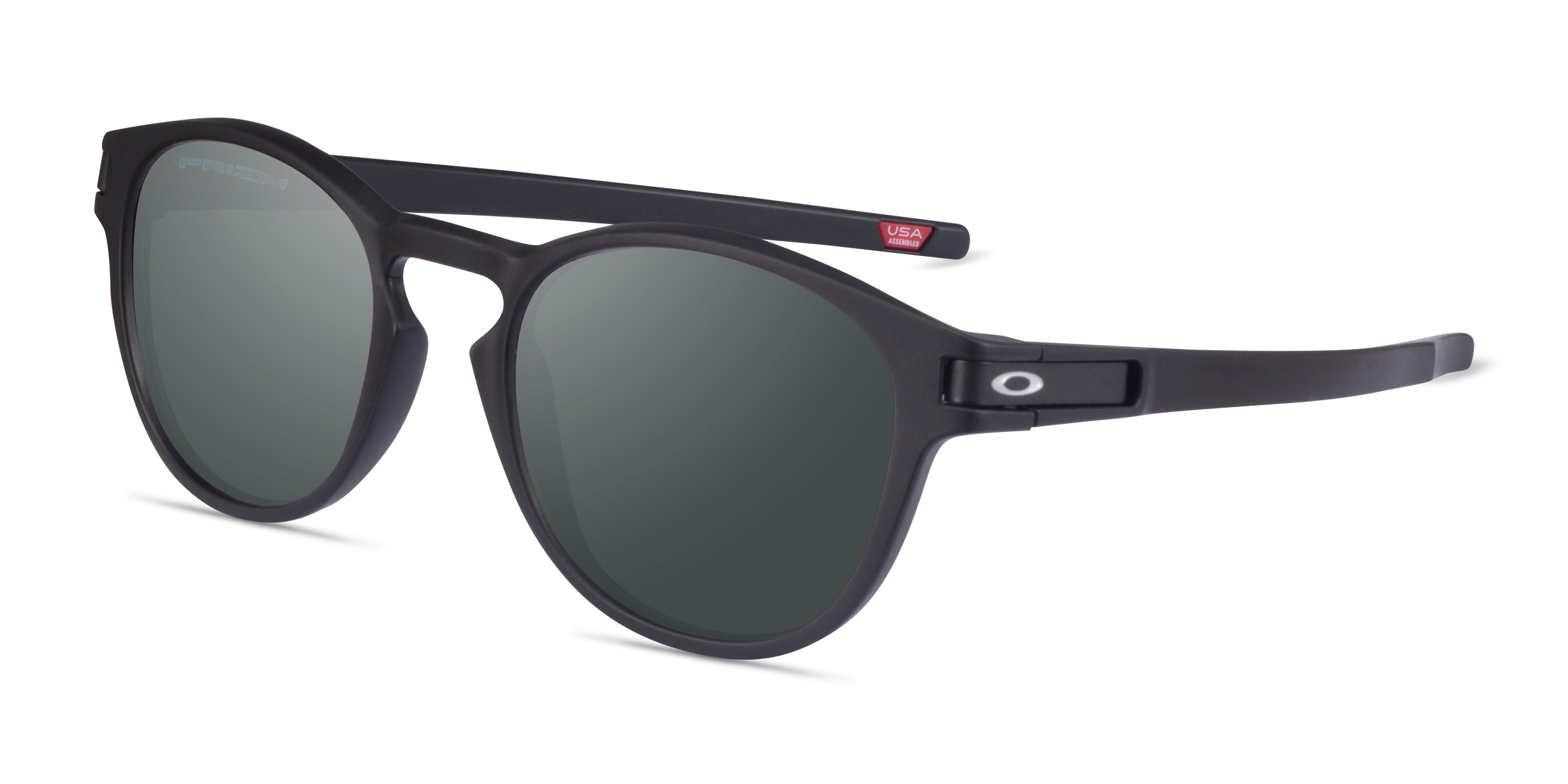 Oakley Latch - Round Matte Black Frame Sunglasses For Men ...