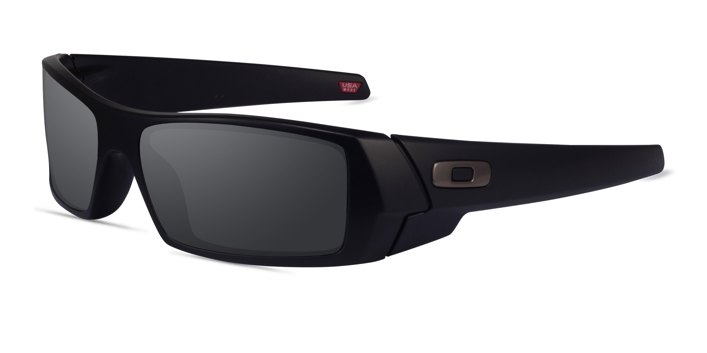 Oakley OO9014 - Rectangle Matte Black Frame Sunglasses For Men ...