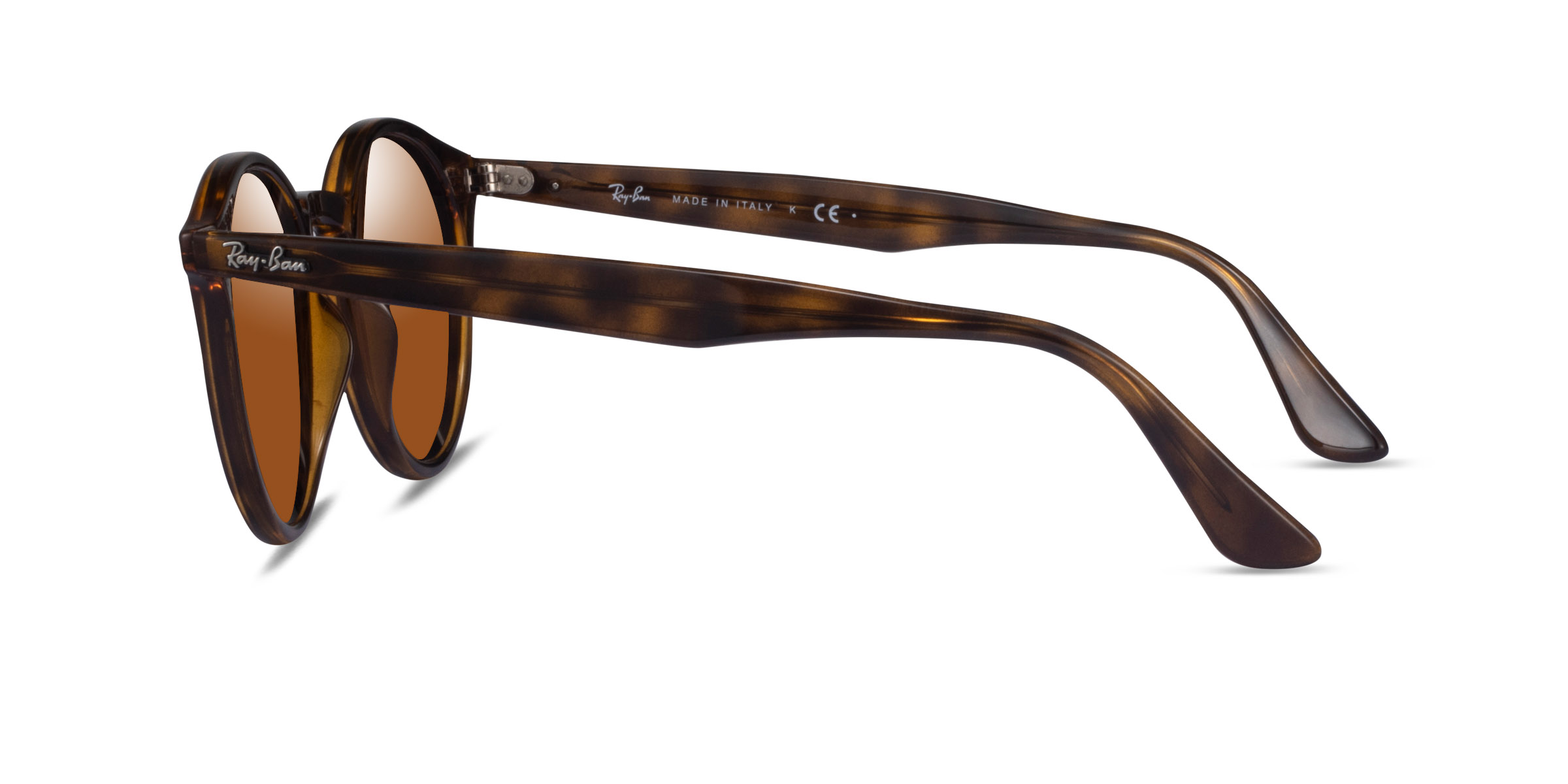 Ray-Ban RB2180 - Round Tortoise Frame Prescription Sunglasses ...