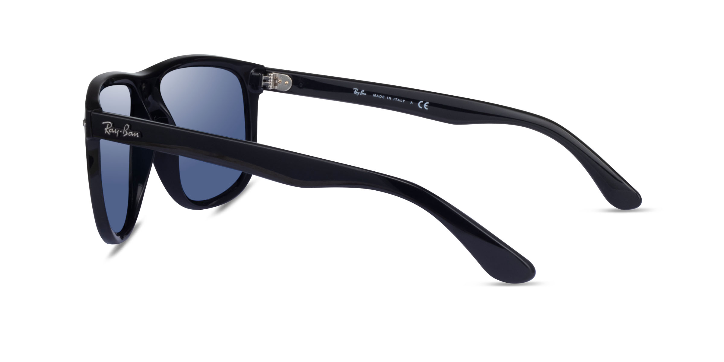 Ray-Ban RB4147 - Aviator Satin Black Frame Sunglasses For Men ...