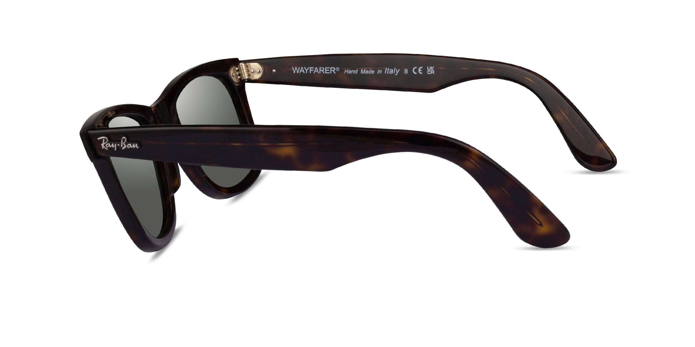 Ray-Ban RB2140 Wayfarer - Wayfarer Shiny Tortoise Frame Prescription ...