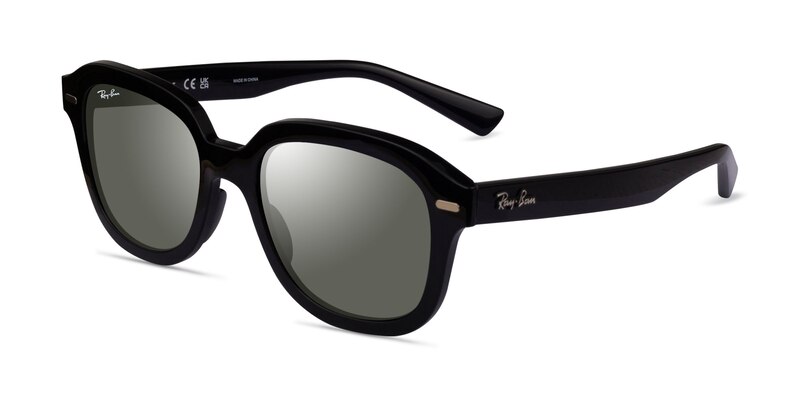 Ray-Ban RB4398 Erik - Wayfarer Black Frame Prescription Sunglasses ...