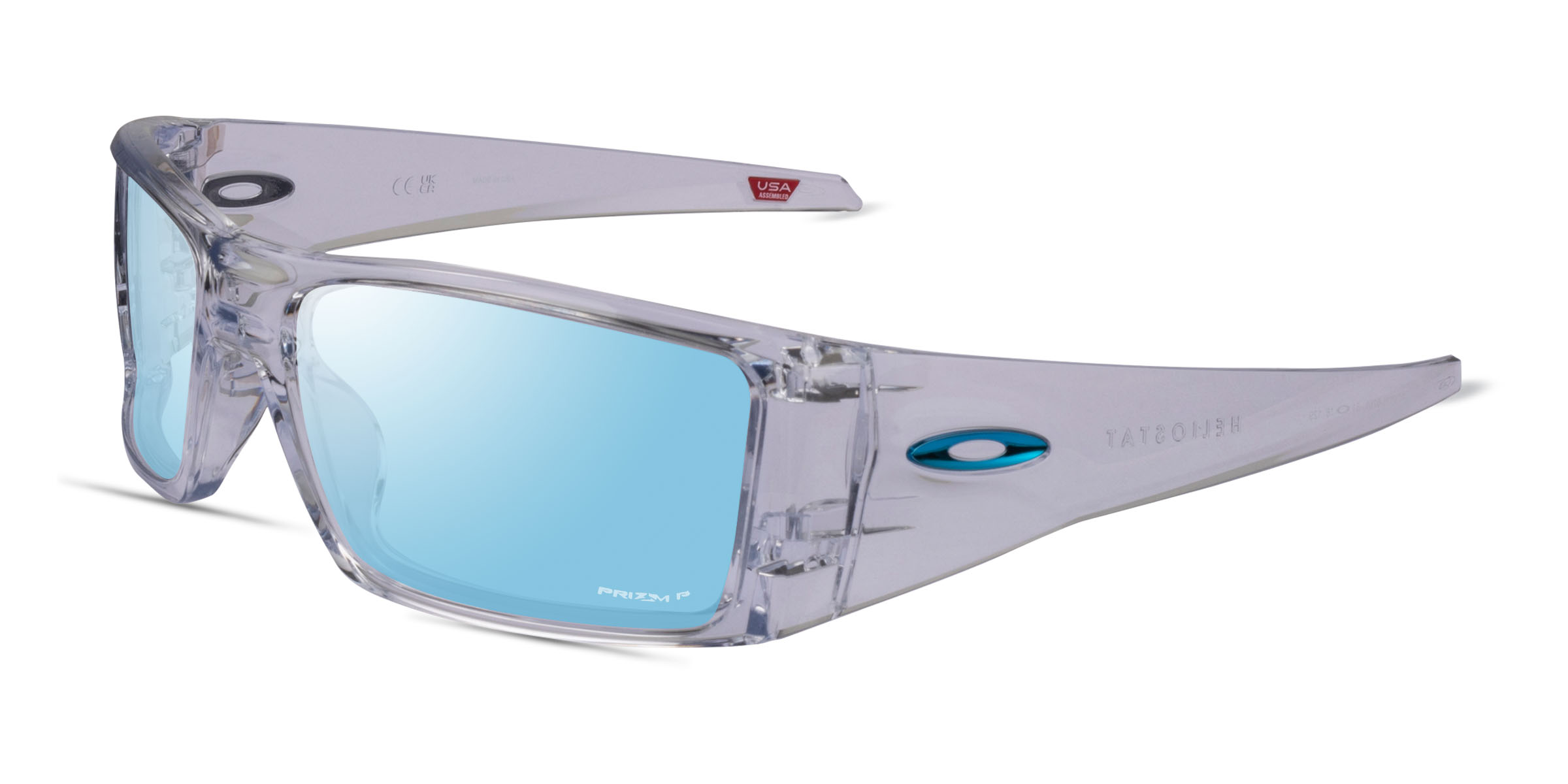 Oakley Heliostat - Rectangle Clear Frame Sunglasses For Men ...