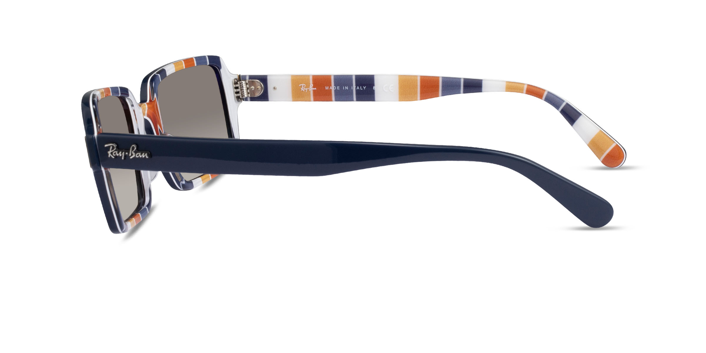 Ray-Ban RB2189 Benji - Rectangle Blue Frame Prescription Sunglasses ...