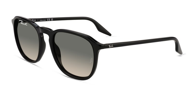 Ray-Ban RB2203 - Square Black Frame Prescription Sunglasses ...