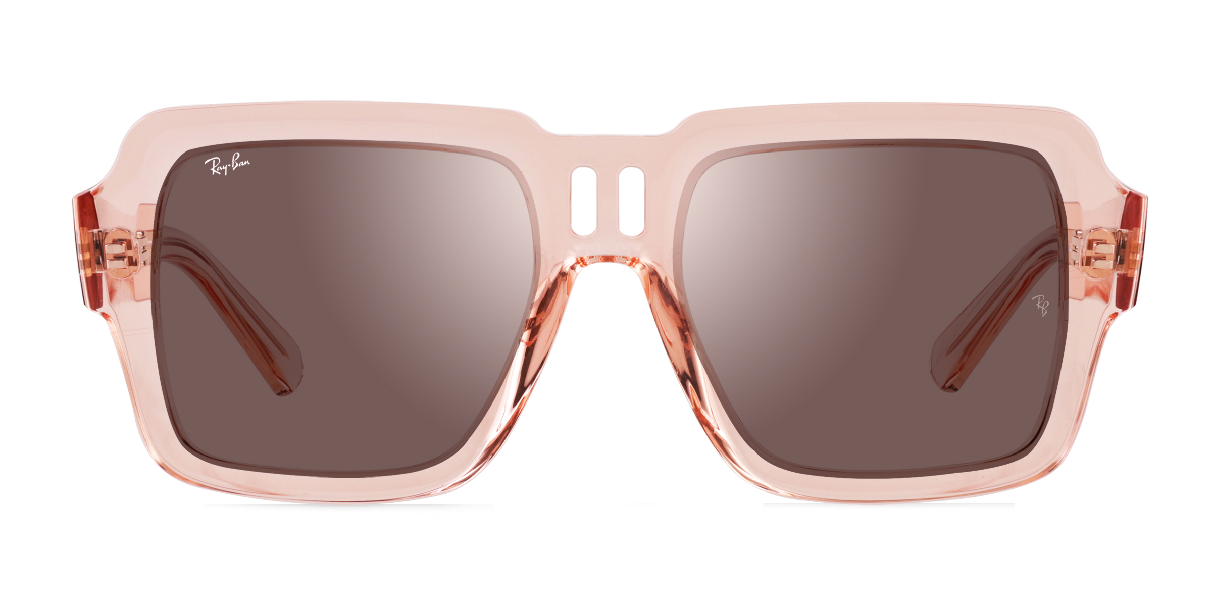 Ray-Ban RB4408 Magellan - Square Transparent Pink Frame Prescription ...