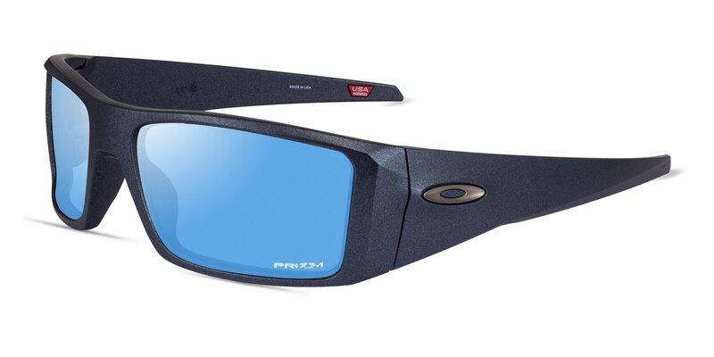 Oakley Heliostat - Rectangle Matte Blue Frame Sunglasses For Men ...