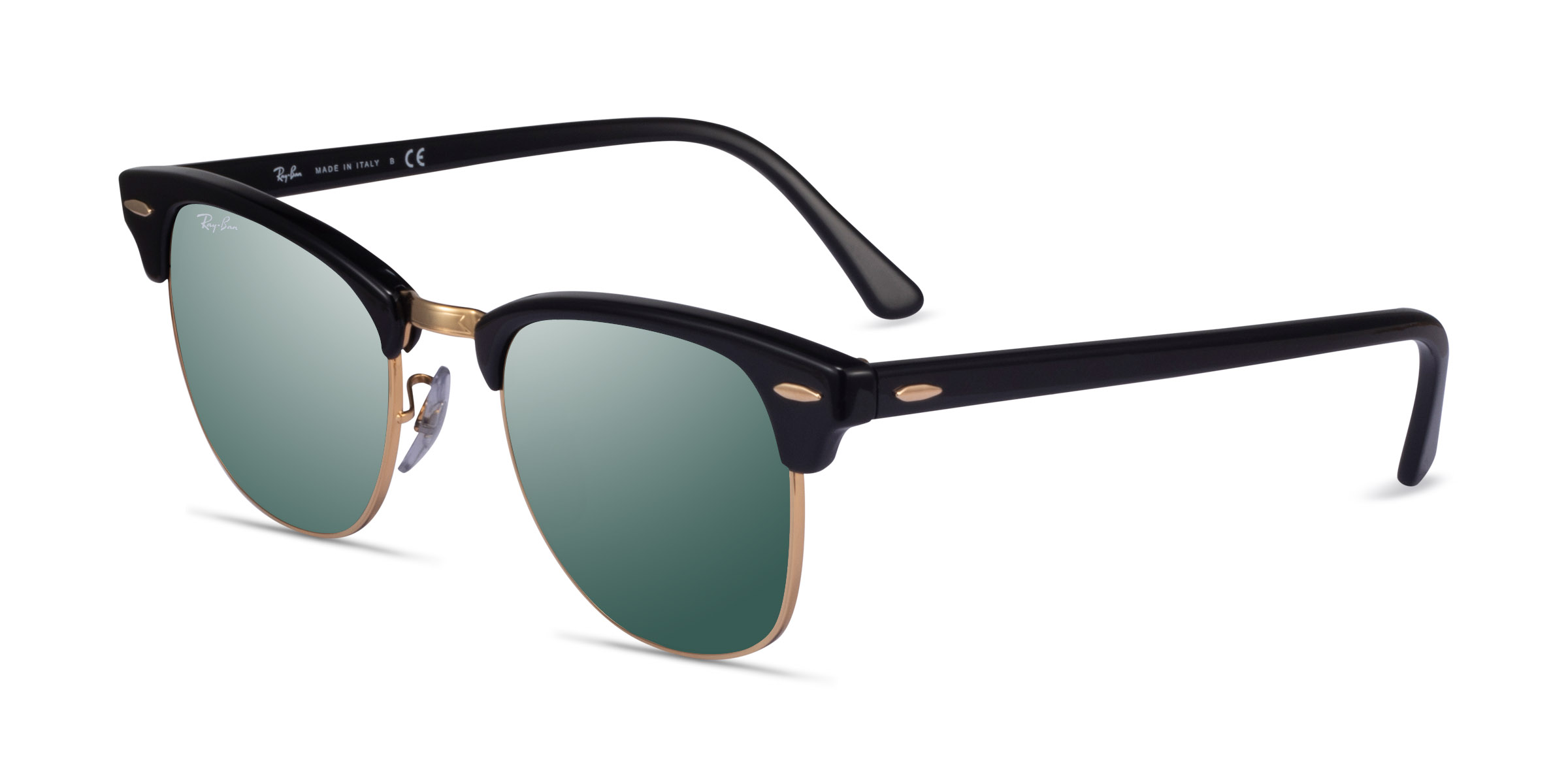 Ray Ban Rb3016 Clubmaster Browline Black Frame Prescription
