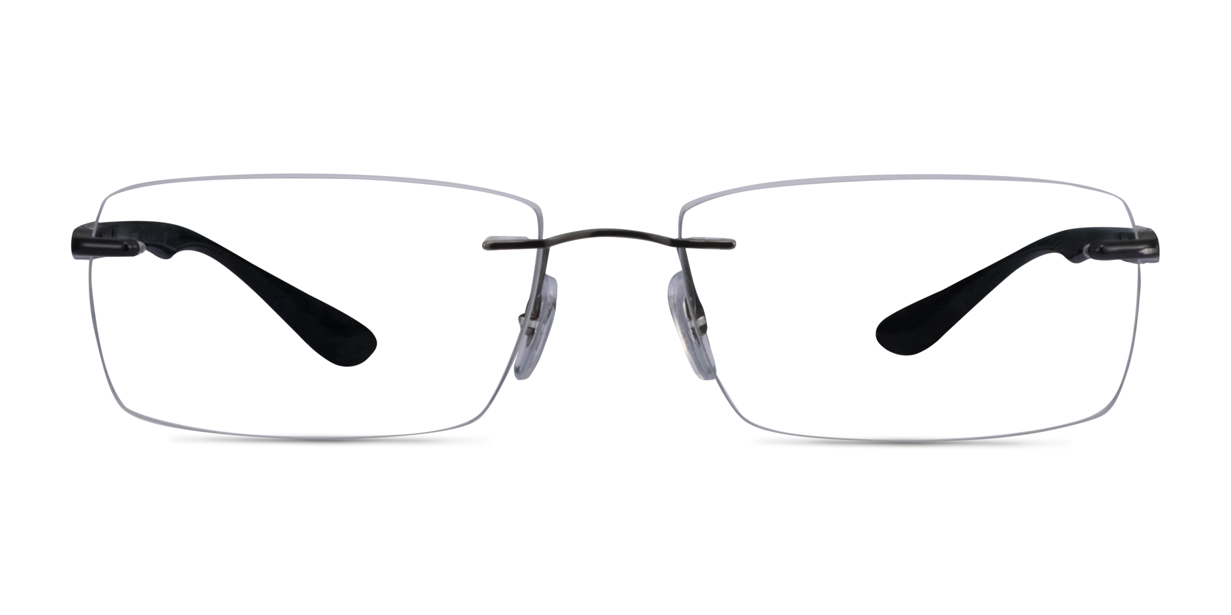Ray-Ban RB8724 - Rectangle Gunmetal Frame Eyeglasses | Eyebuydirect Canada