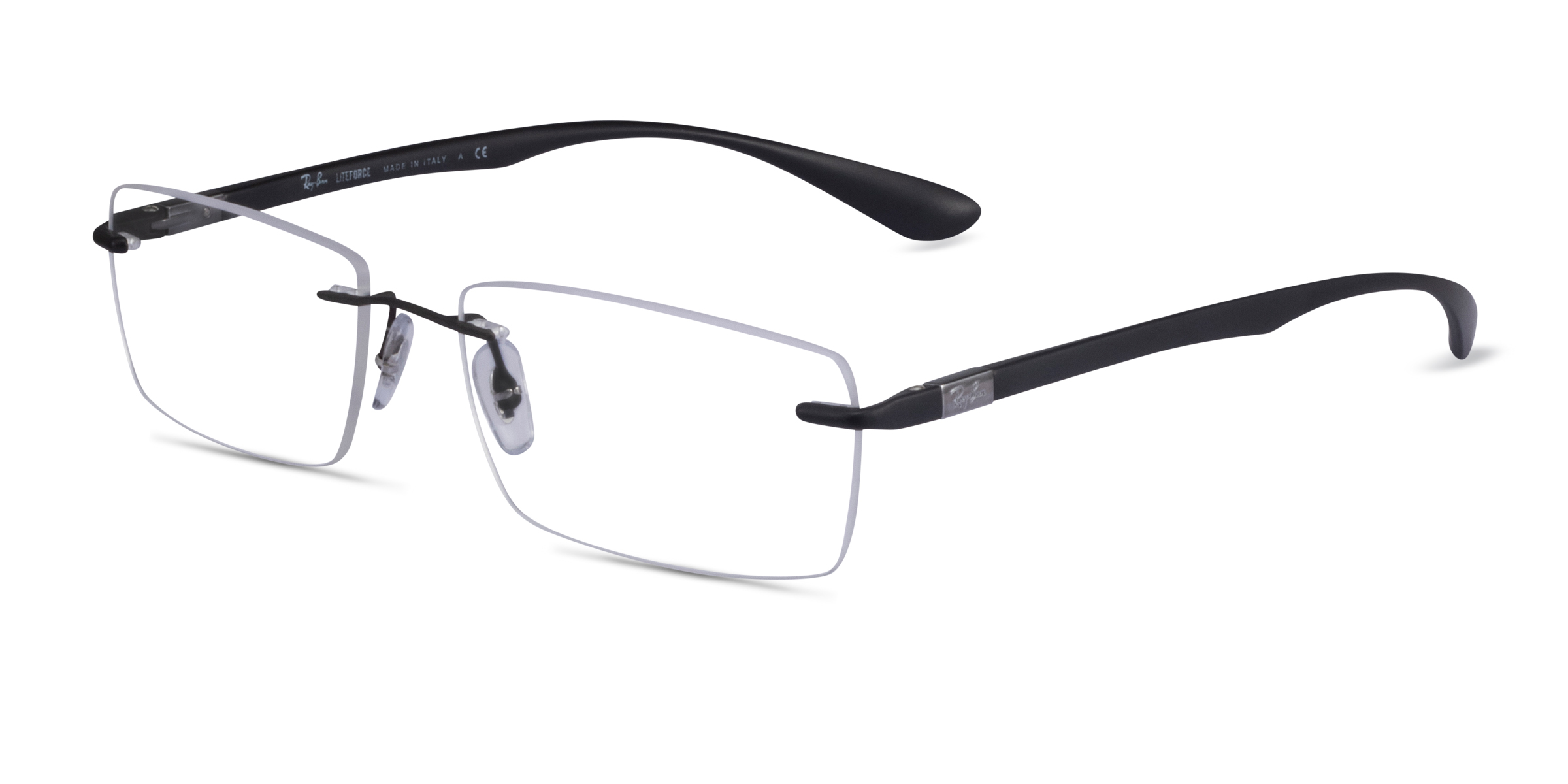 Ray-Ban RB8724 - Rectangle Black Frame Eyeglasses | Eyebuydirect Canada