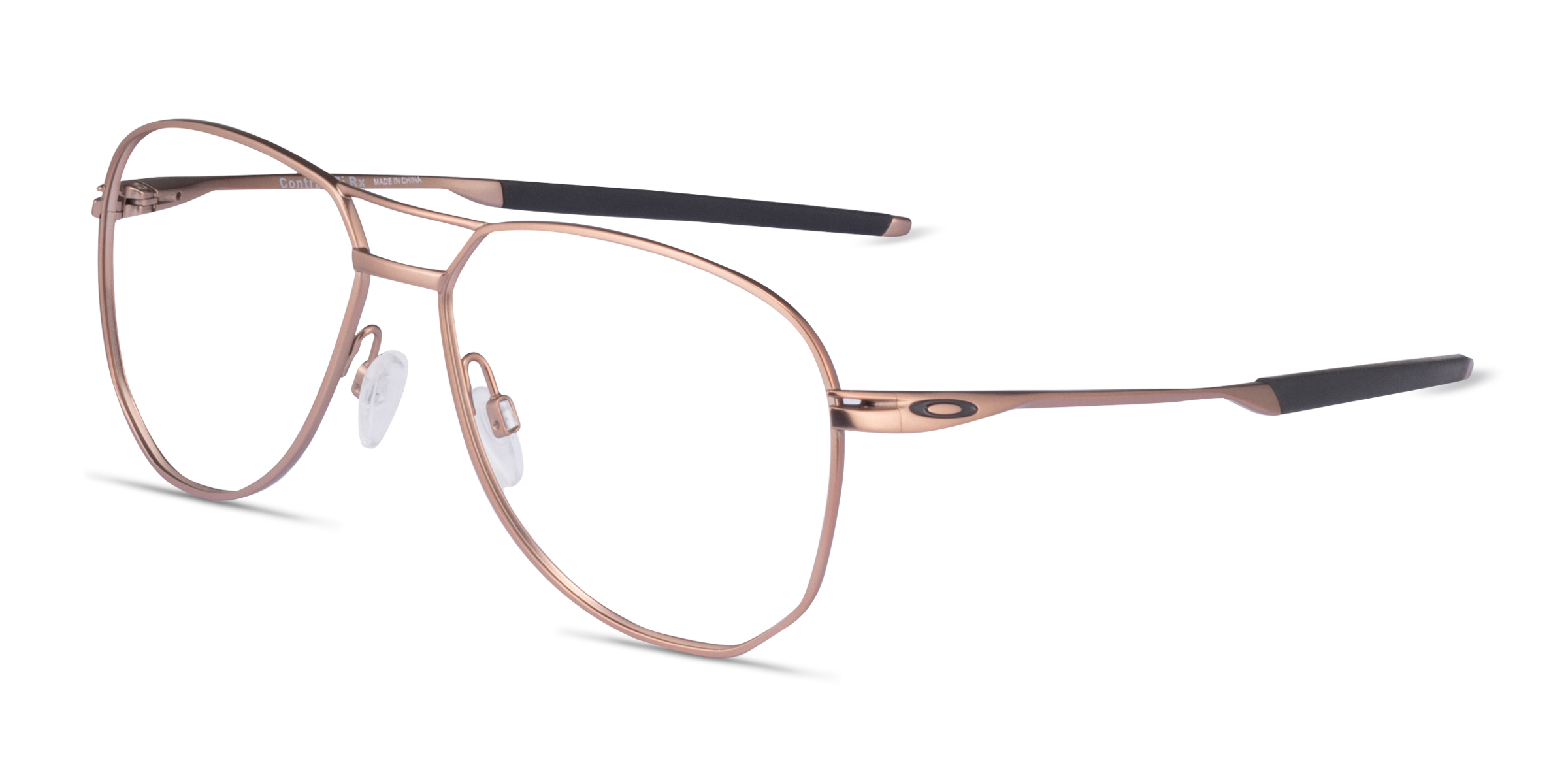 Oakley Contrail Ti Rx - Aviator Satin Rose Gold Frame Eyeglasses ...