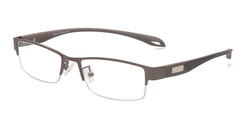 Cheney Rectangle Brown Glasses for Men | Eyebuydirect Canada