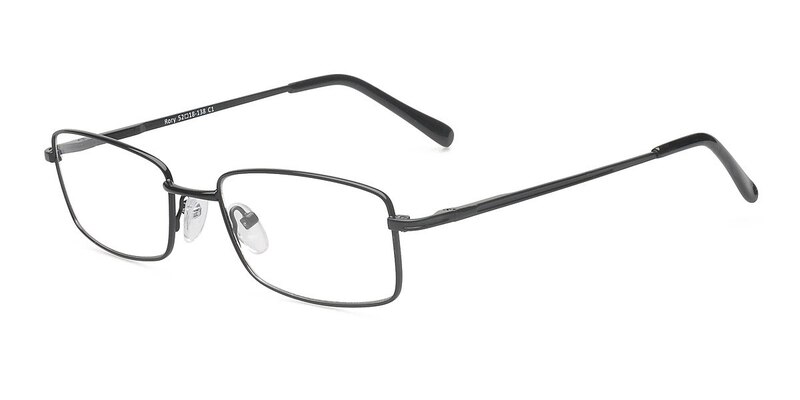 Rory Rectangle Black Glasses for Men | Eyebuydirect