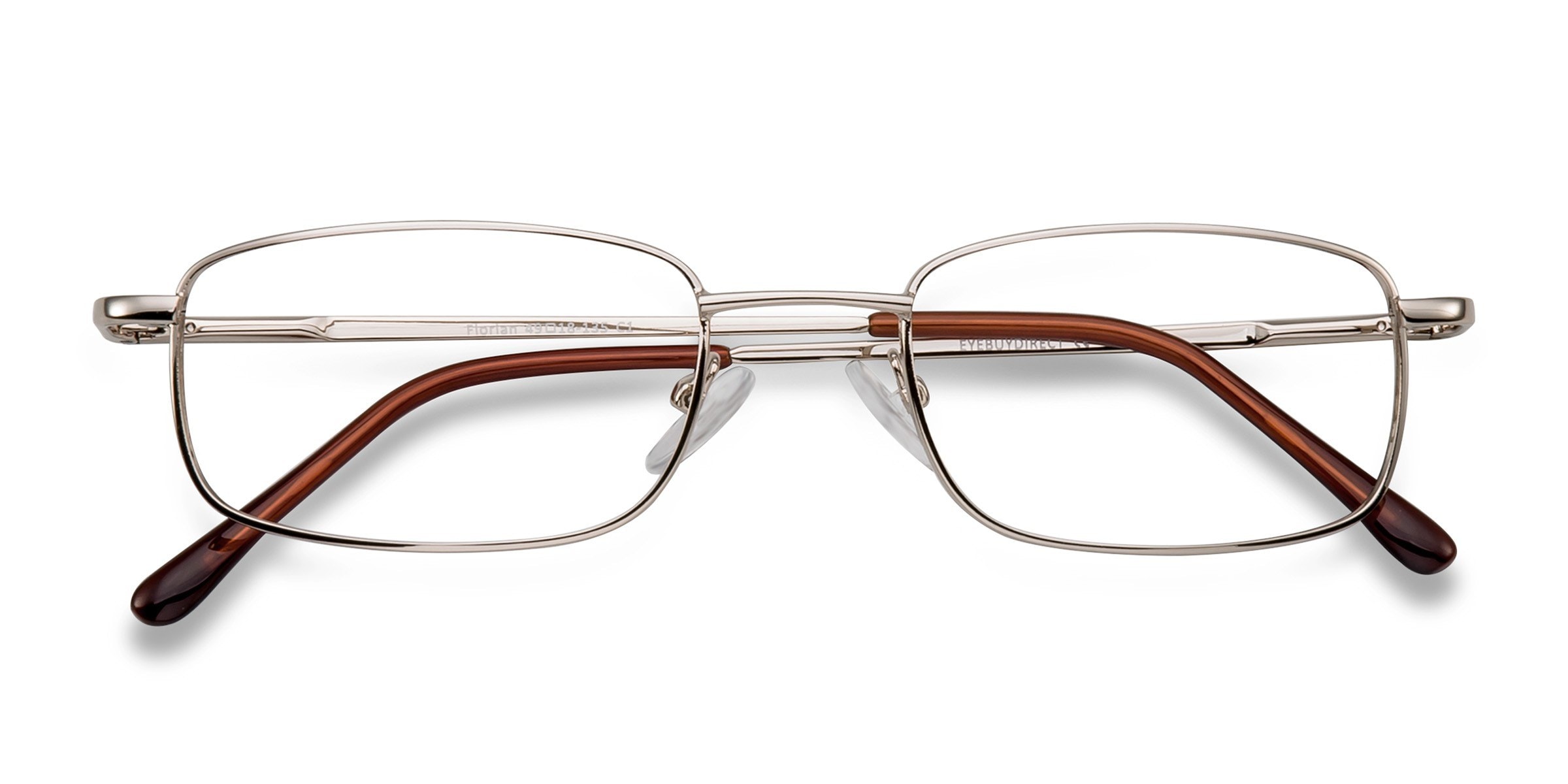 Florian Rectangle Golden Full Rim Eyeglasses | Eyebuydirect Canada