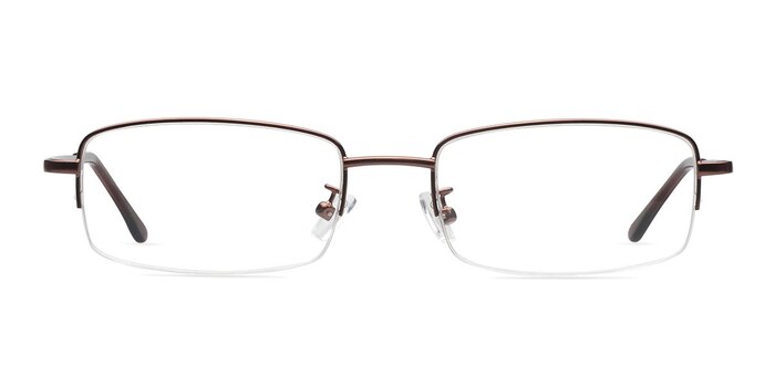 Bruce Rectangle Brown Glasses for Men | Eyebuydirect
