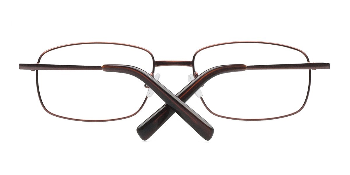 Bryce Rectangle Brown Glasses for Men | Eyebuydirect Canada