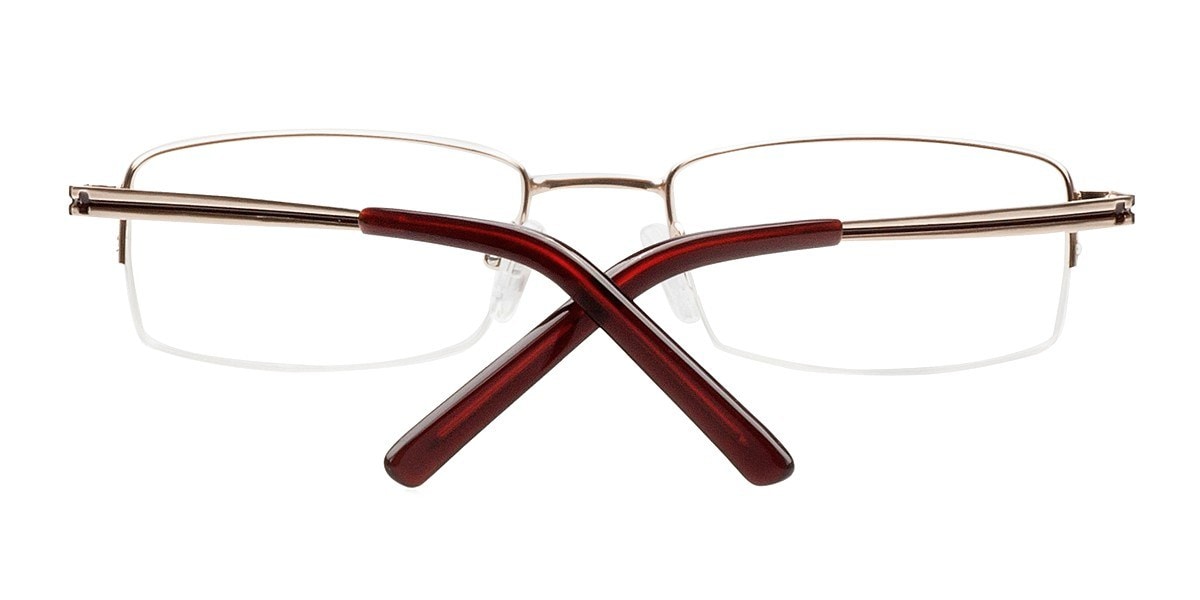 Brian Rectangle Golden Glasses for Men | Eyebuydirect