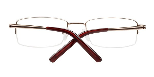 Brian Rectangle Golden Glasses for Men | Eyebuydirect