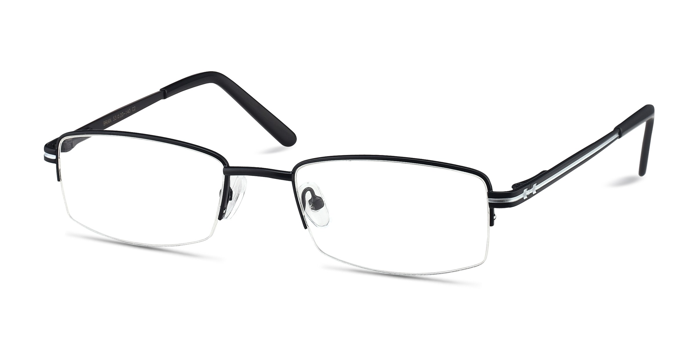 Brian Rectangle Black Glasses for Men | Eyebuydirect