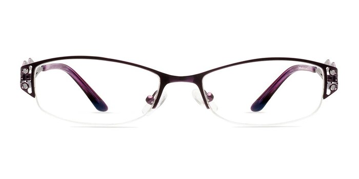 Laura Rectangle Purple Glasses for Women | Eyebuydirect Canada