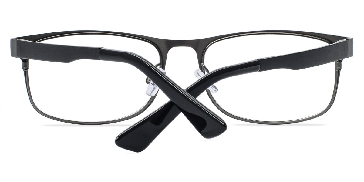 Assembly Rectangle Gunmetal Full Rim Eyeglasses | Eyebuydirect Canada