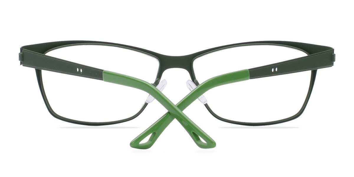 Vivid Rectangle Green Glasses for Women | Eyebuydirect