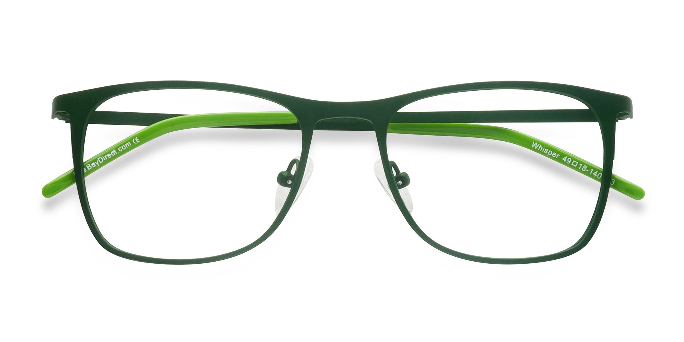 Whisper Square Matte Green Full Rim Eyeglasses | Eyebuydirect