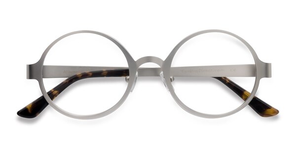 Afternoon Round Silver Full Rim Eyeglasses | Eyebuydirect