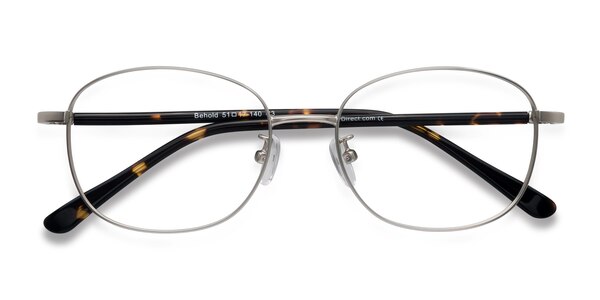 Behold Square Silver Full Rim Eyeglasses | Eyebuydirect