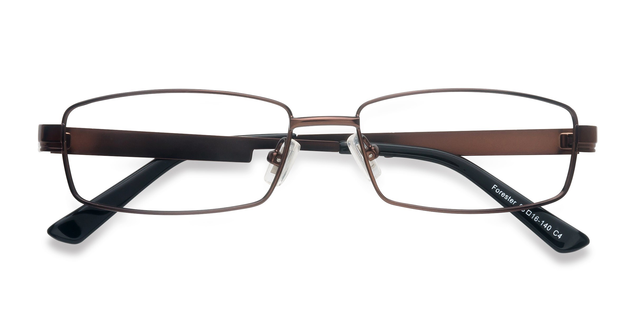 Forester Rectangle Brown Full Rim Eyeglasses | Eyebuydirect Canada
