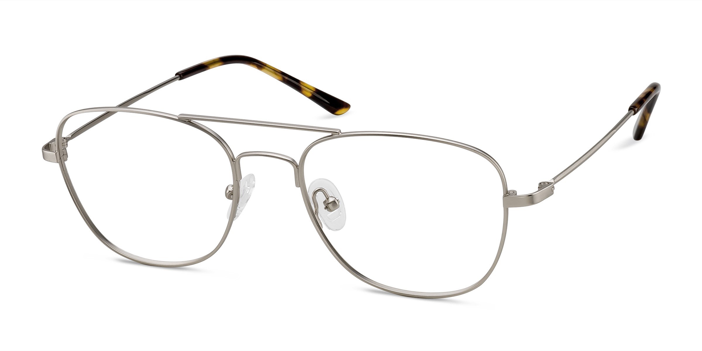 Captain Aviator Silver Full Rim Eyeglasses | Eyebuydirect