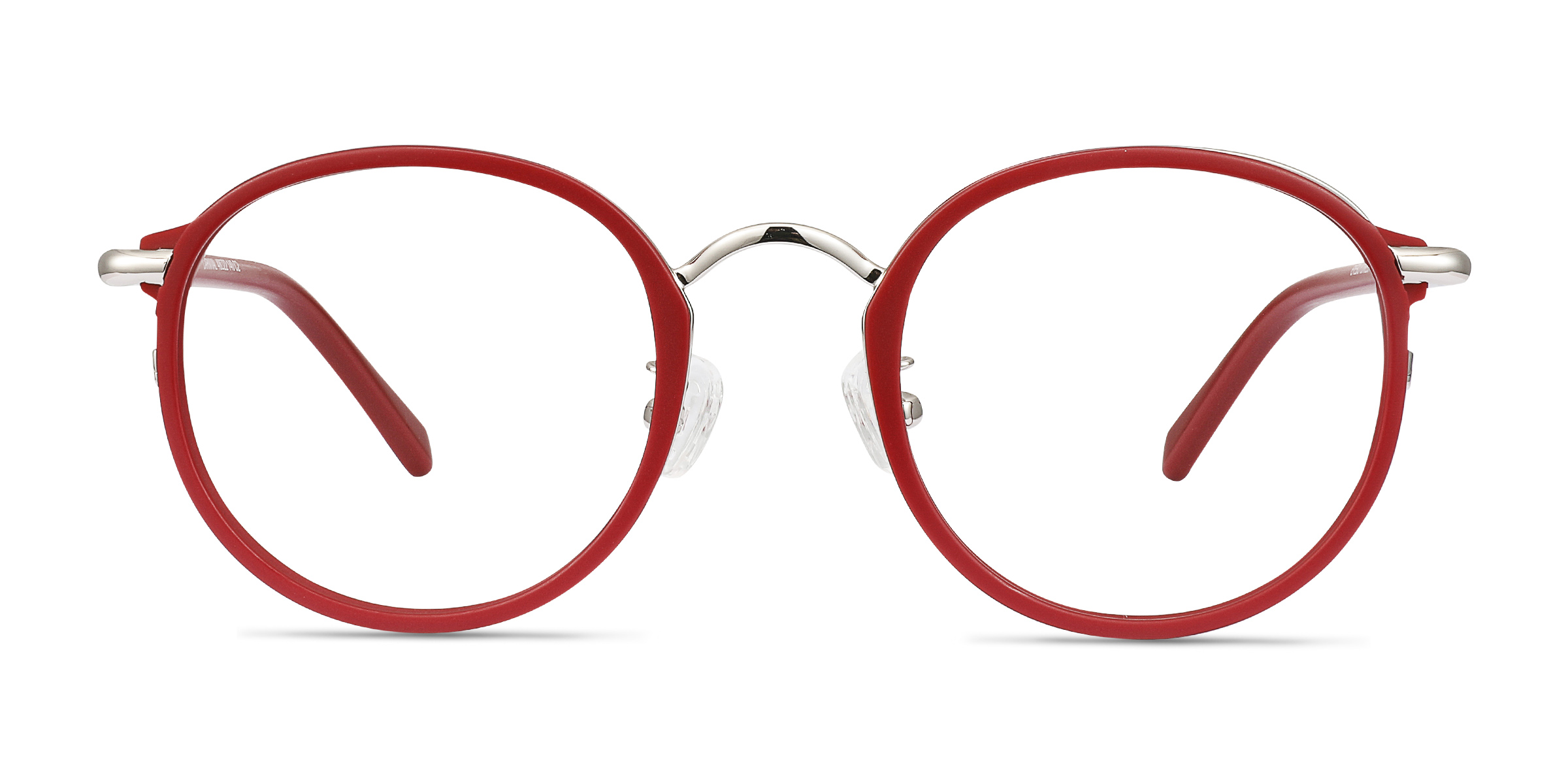Carnival Round Matte Red Full Rim Eyeglasses | Eyebuydirect