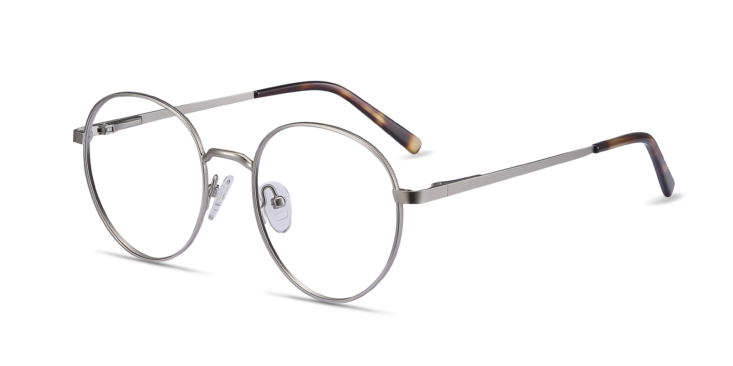 Nomad Round Silver Full Rim Eyeglasses | Eyebuydirect