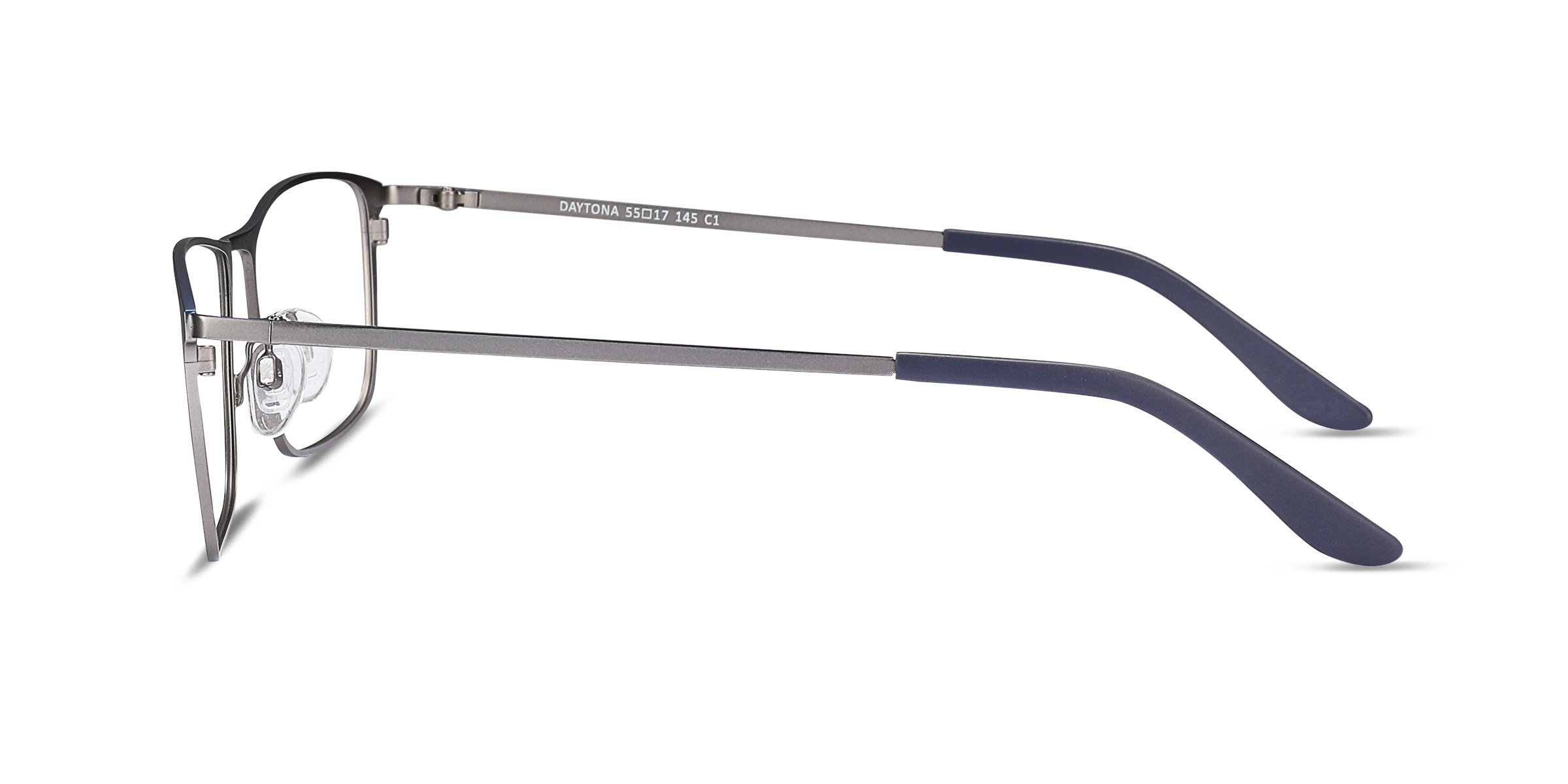 Daytona Rectangle Gunmetal Glasses for Men | Eyebuydirect