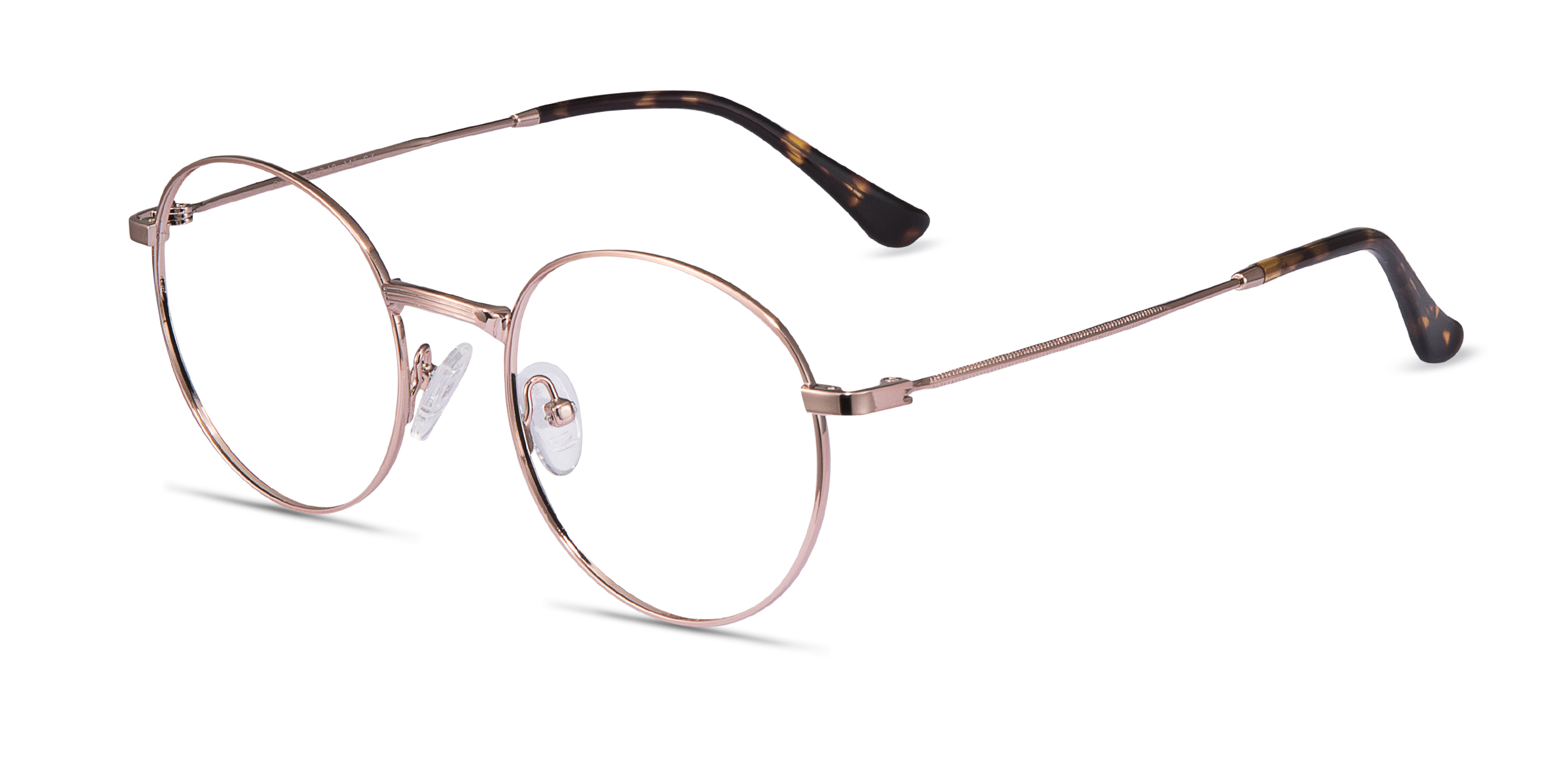 Bistro Round Rose Gold Full Rim Eyeglasses | Eyebuydirect