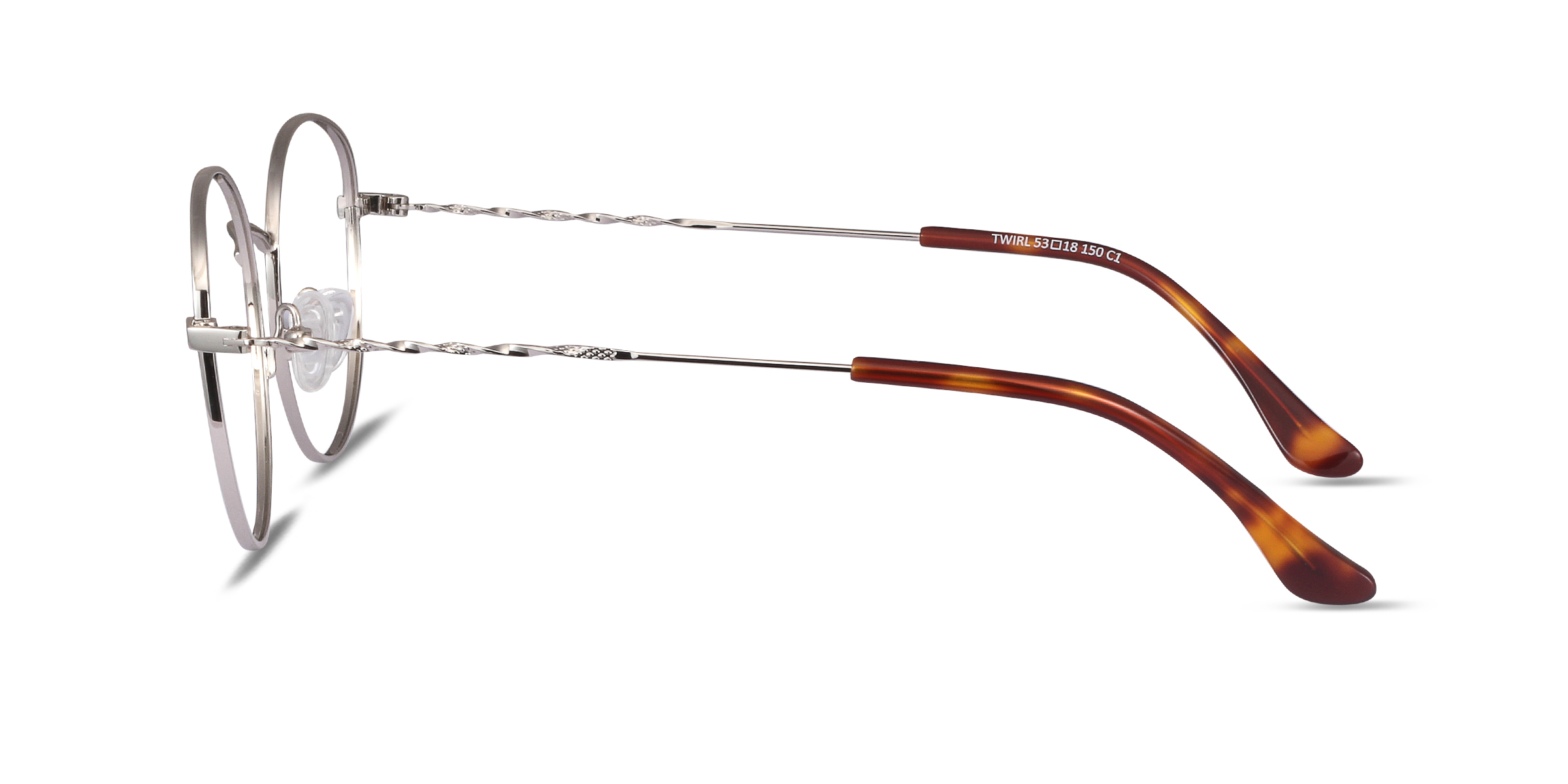 Twirl Round Silver Glasses for Women | Eyebuydirect