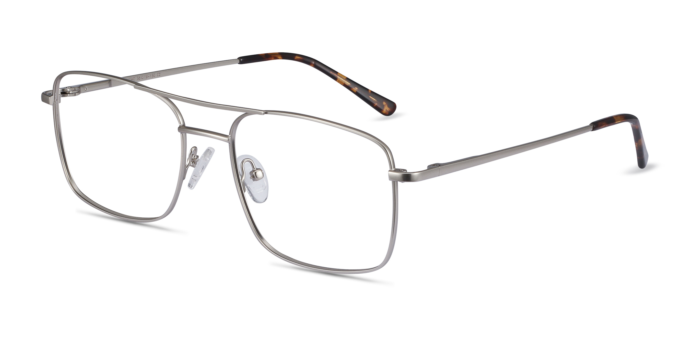 Daymo - Solidly-Built Silver Aviator Glasses | Eyebuydirect