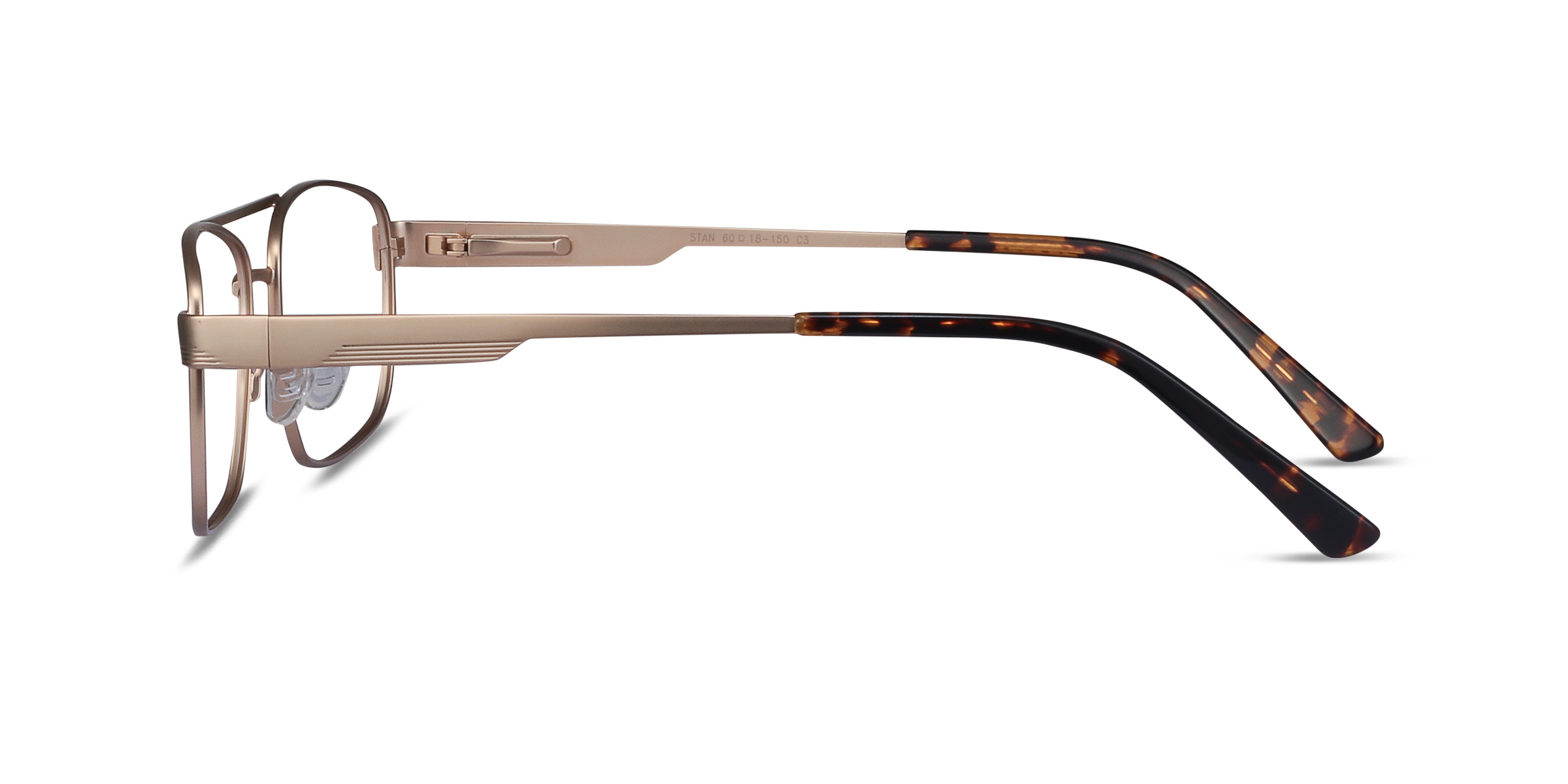 Stan Aviator Gold Glasses for Men | Eyebuydirect