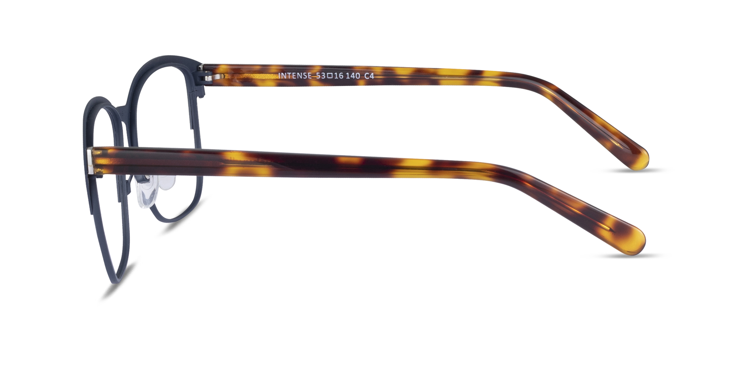 Intense Square Navy Blue & Tortoise Full Rim Eyeglasses | Eyebuydirect ...