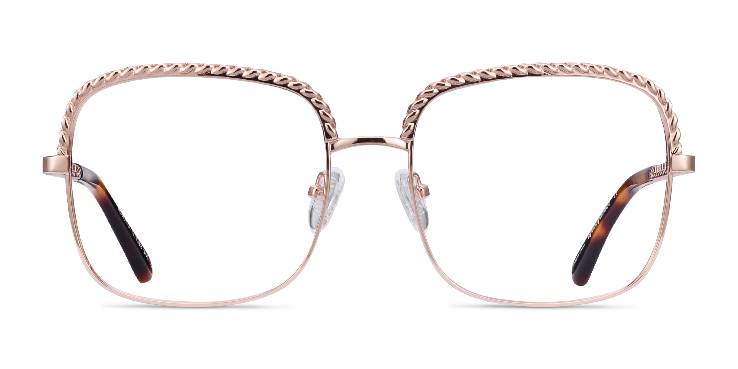 Astoria Square Rose Gold Glasses for Women | Eyebuydirect Canada