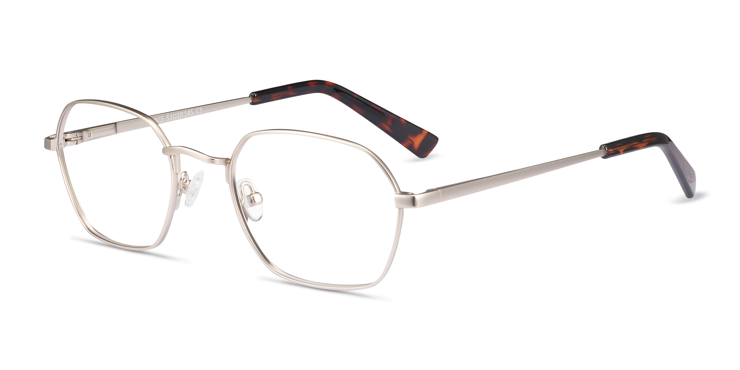 Space Geometric Gold Full Rim Eyeglasses | Eyebuydirect