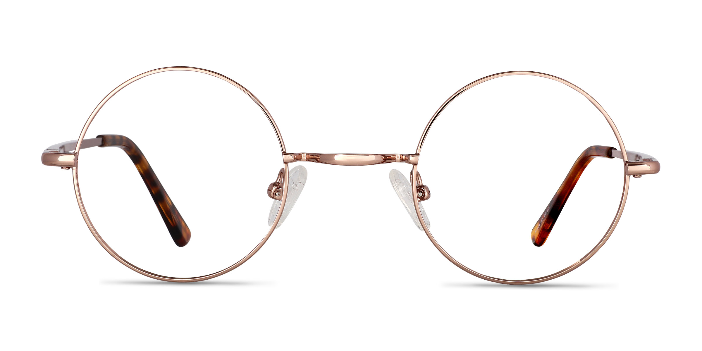 Abazam Round Rose Gold Full Rim Eyeglasses | Eyebuydirect