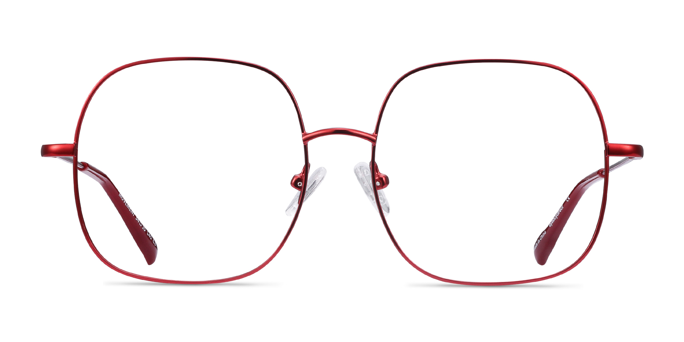 Movement Square Red Full Rim Eyeglasses | Eyebuydirect
