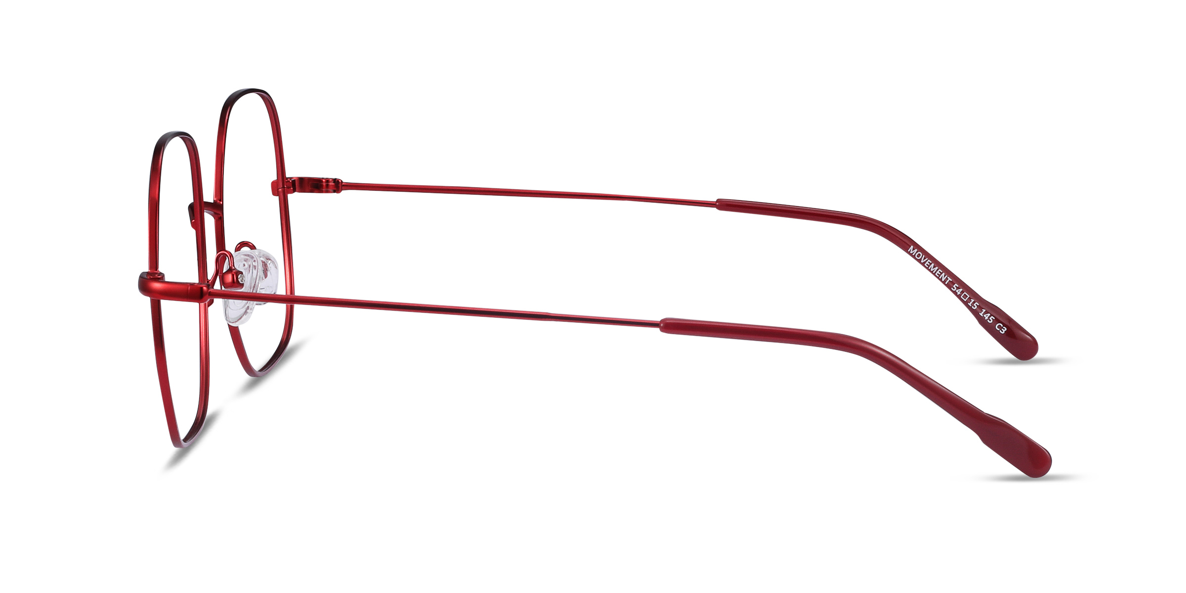 Movement Square Red Full Rim Eyeglasses | Eyebuydirect
