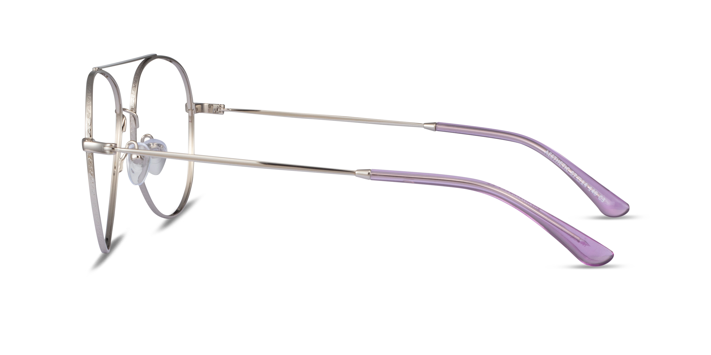 Aesthetic Aviator Silver Glasses for Women | Eyebuydirect Canada