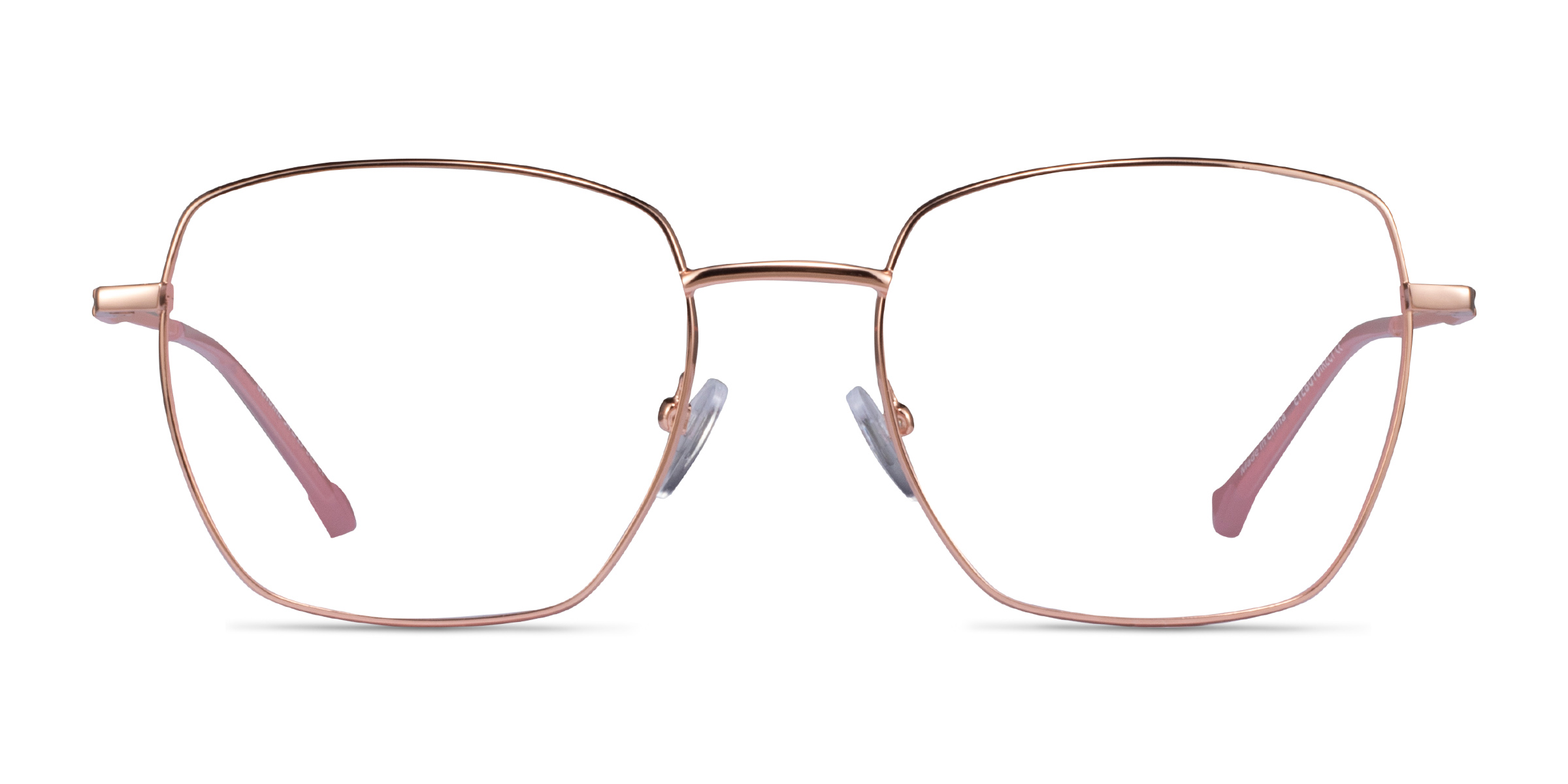 Genuine - Carré Rose Gold Pink Monture Lunettes de vue Pour Femmes ...