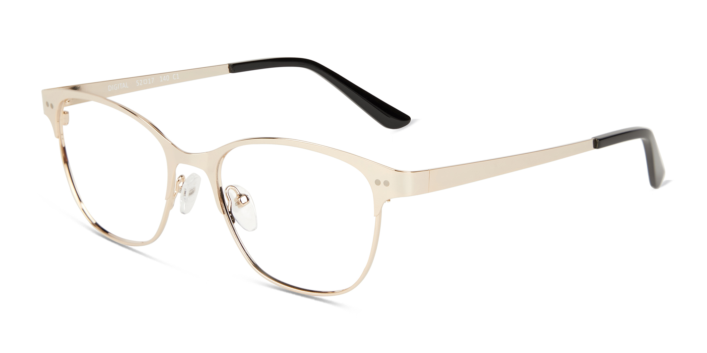 Digital Browline Gold Glasses for Women | Eyebuydirect