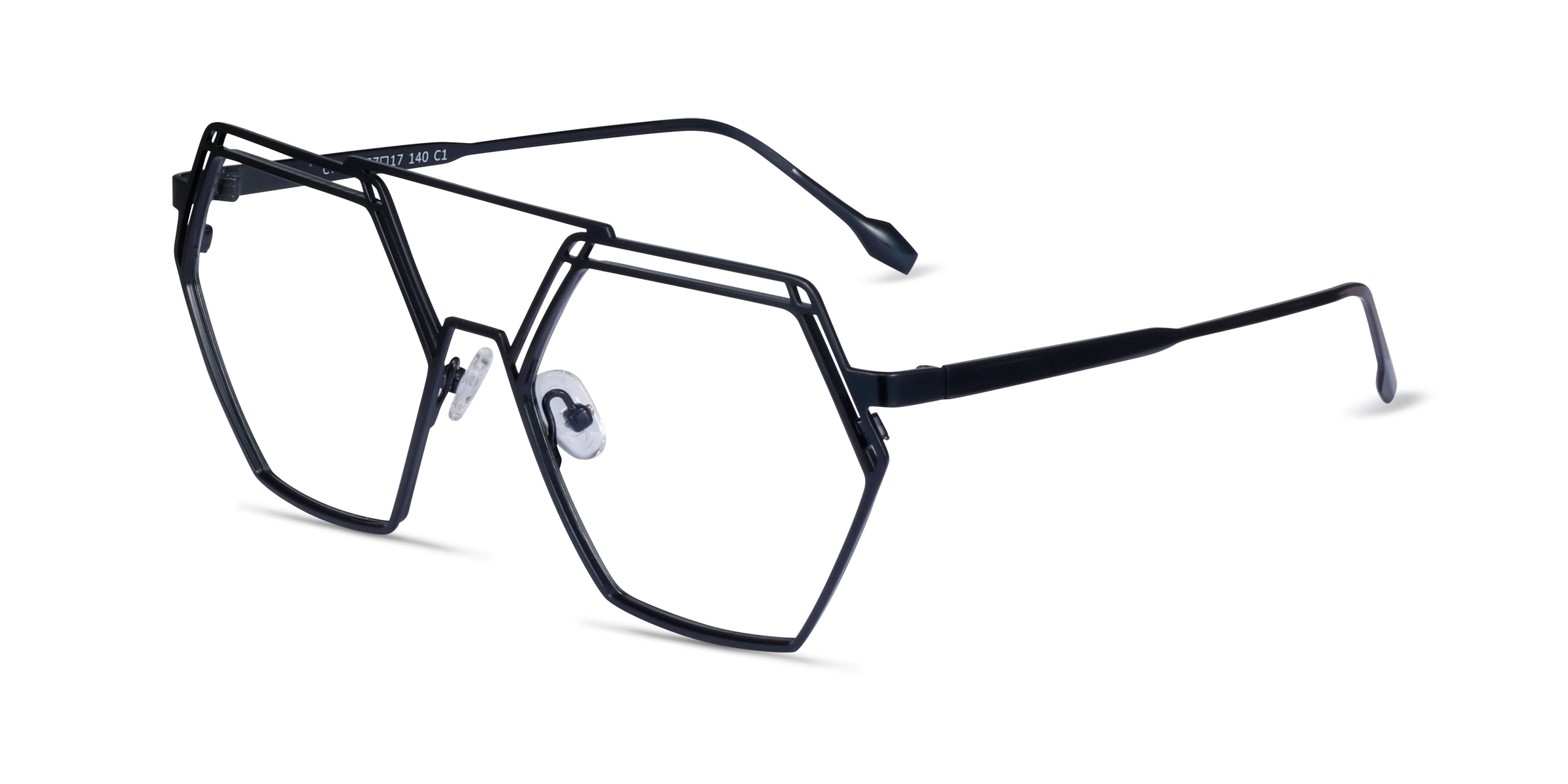 Cyber Geometric Black Glasses for Women | Eyebuydirect