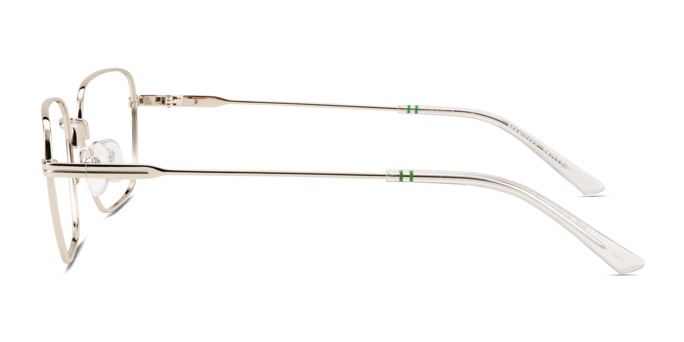 Manifest Rectangle Shiny Gold Glasses for Men | Eyebuydirect