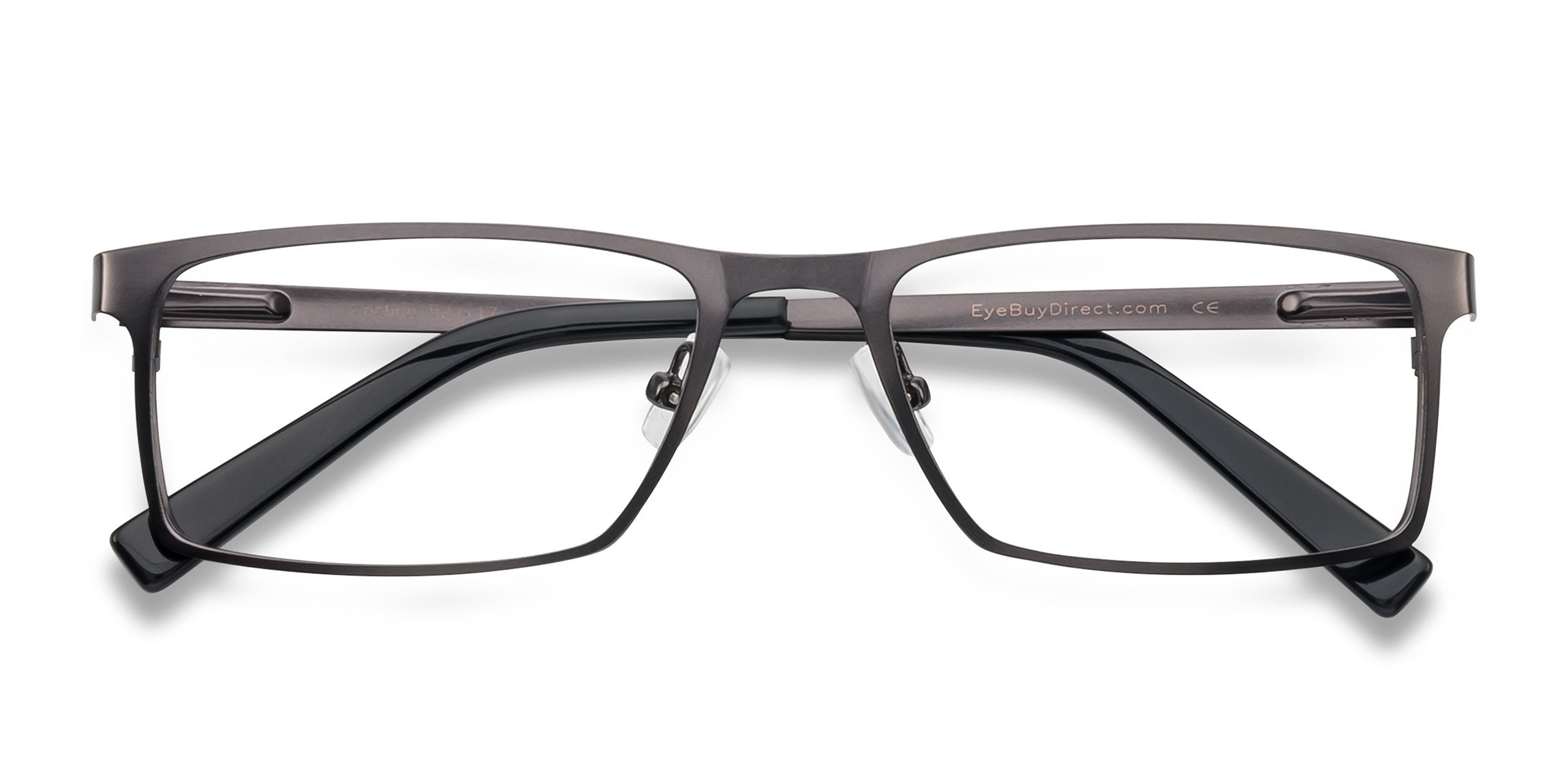 Cristian - Rectangulaire Gunmetal & Black Monture Lunettes de vue Pour ...